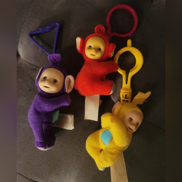 Toys | Vintage Teletubbies Plush Keychains | Poshmark